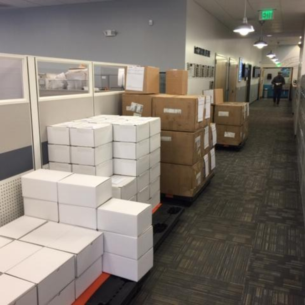 Stock pile of PPE supplies - RMI of Maryland